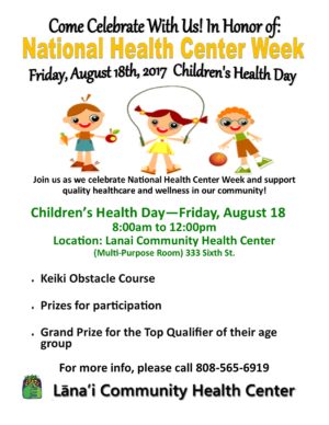 Celebrate Children's Health Day! - Lānai Community Health Center